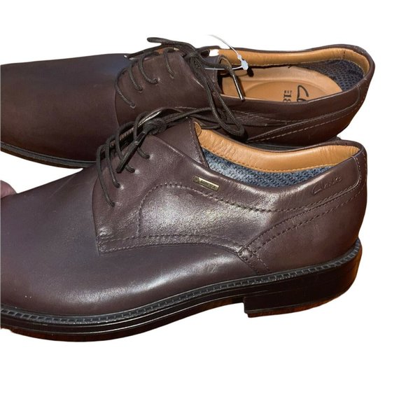Clarks | Shoes | Clarks Men Chilver Walk Leather Shoes 2 Brown Goretex ...